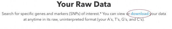 How to Download Your 23andMe Raw Data