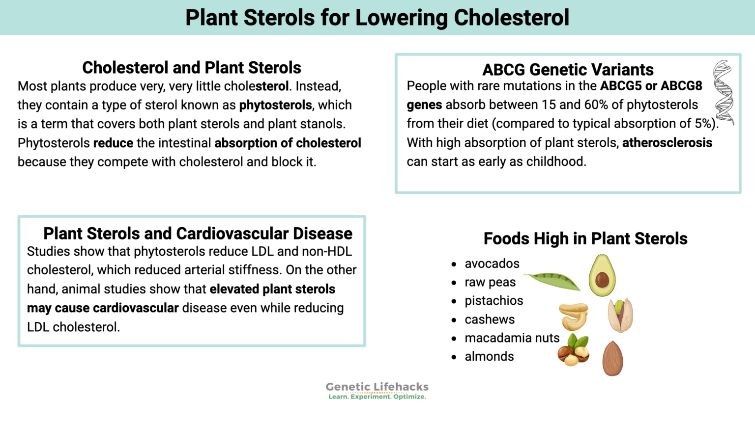 Plant Sterols for Lowering Cholesterol? Depends on Your Genes | Genetic ...