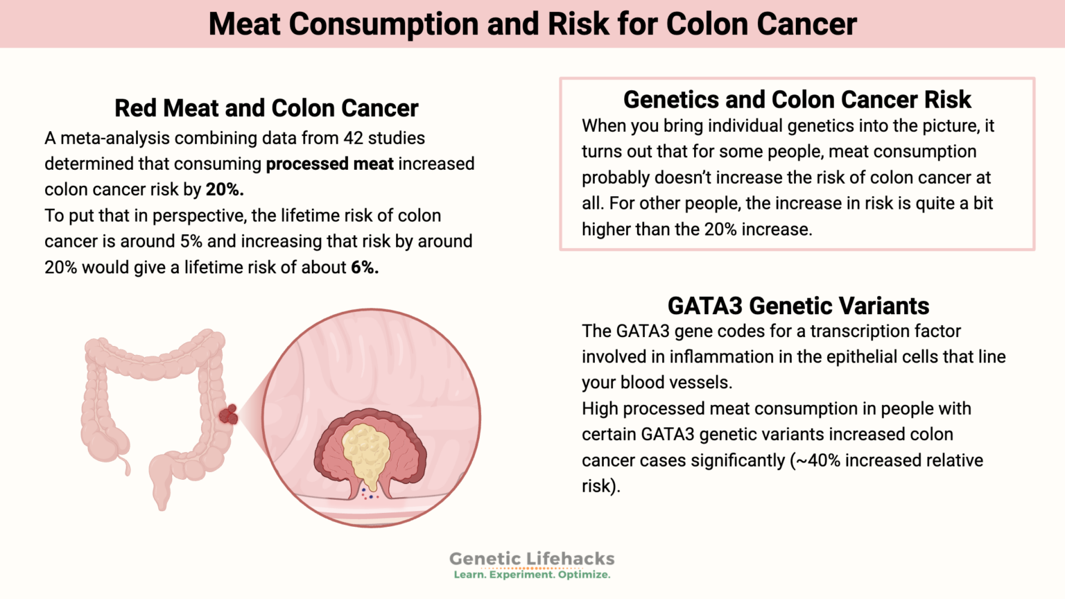 Colon Cancer from Meat: Genes are Important