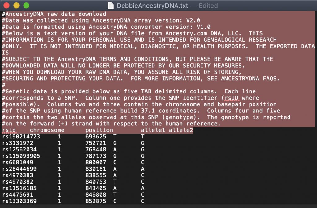 How to Combine 23andMe and AncestryDNA Raw Data Files
