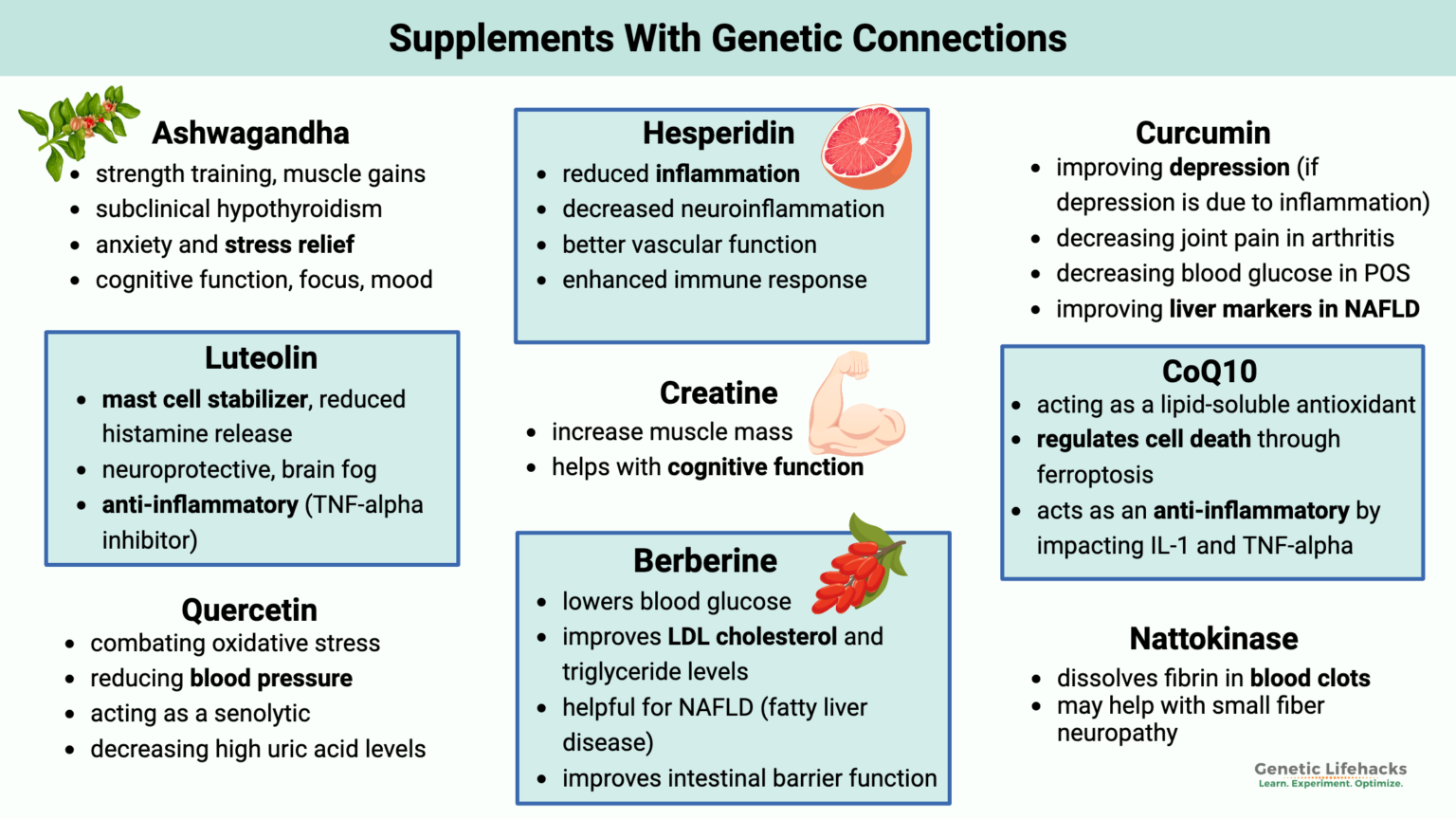 Supplements with Genetic Connections